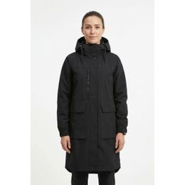 Funktionsmantel Icepeak "ABBENVILLE", Damen, Gr. 46, basic schwarz, Obermaterial: 59% Baumwolle, 41% Polyamid. Futter: 100% Polyester, M&auml;ntel