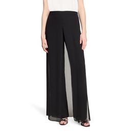 2-in-1-Hose Vera Mont "Damen im Layer Look", Damen, Gr. 36, Normalgr&ouml;&szlig;en, schwarz, Chiffon, Obermaterial: 100% Polyester, gerade lang, Hosen