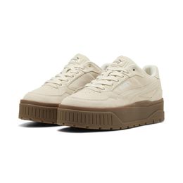 Sneaker Puma "Karmen II Idol Suede Sneakers Damen", Damen, Gr. 42, alpine snow wei&szlig;, Obermaterial: Synthetik, Textil, Kuhleder. Futter: Textil. Innensohle: Textil. Laufsohle: Gummi, Schuhe Sneaker