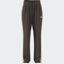 Sporthose adidas Sportswear "STSV TRACK PNT", Damen, Gr. M, N-Gr, earth strata, sanftes wei&szlig;, normal, gr., Obermaterial: 59% Polyester, 41% Baumwolle, Hosen Sporthose