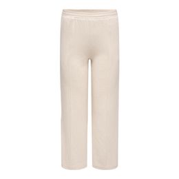 Jerseyhose Only CARMAKOMA "CARGRETCHEN LONG WIDE PANT JRS", Damen, Gr. L (50/52), N-Gr, birch detail:melange, Jersey, Obermaterial: 78% Polyester, 17% Viskose, 5% Elasthan, meliert, regular fit, Hosen Jerseyhose
