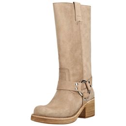 Stiefel Jeffrey Campbell "Jeffrey Campbell Stiefel Nubukleder", Herren, Gr. 41, sand, Nubukleder, Schuhe Stiefel