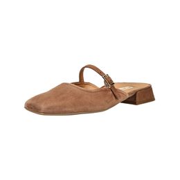 Pantolette Paul Green "Paul Green Pantoletten Veloursleder", Damen, Gr. 37,5, nut, Veloursleder, Schuhe Pantolette