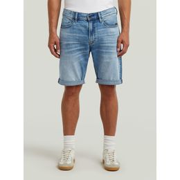 G-Star Raw Shorts G-STAR "Mosa Short", Herren, Gr. 29, lt indigo aged, Obermaterial: 79% Baumwolle, 20% Baumwolle, 1% Elasthan, Hosen Shorts