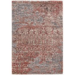 Teppich OCI DIE TEPPICHMARKE "JUWEL SILENTA" Gr. 3, rot (rosenholz), B:120cm H:20mm L:170cm, Polyester, Polypropylen, Teppiche, Teppich, Kurzflor, Wohnzimmer, Marmor Optik, Hoch Tief Effekt