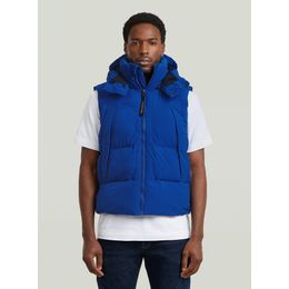 G-Star Raw Softshellweste G-STAR "G-Whistler Padded Hooded Weste 2.0", Herren, Gr. L, racing blau, Obermaterial: 50% Polyester, 50% Polyester, Westen