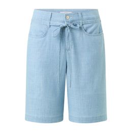 Shorts AENGELS "AENGELS Wide Leg Short Belt", Damen, Gr. 36, Normalgr&ouml;&szlig;en, bleached blau, 100% Baumwolle, unifarben, loose fit, Hosen Shorts