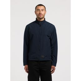 Blouson Khujo "COVER", Herren, Gr. L, atlantic blau, Web, 85% Polyester, 15% Baumwolle, unifarben, regular fit, eingesetzt abgesteppte Kante mit Kn&ouml;pfen, Jacken Blouson