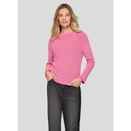 Strickpullover Rabe "Pullover", Damen, Gr. 46, pink, 50%Polyester, 30%Viskose, 20%Polyamid, Jacquardmuster, gerade, gerader Abschluss, Pullover Strickpullover