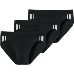 Rioslip Schiesser "95/5", Herren, Gr. 5M, schwarz (000, schwarz), Single Jersey, Obermaterial: 95% Baumwolle, 5% Elasthan, unifarben, eng, Unterhosen, mit softem, tonalem Bund