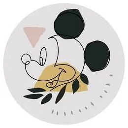 Fototapete Komar "Vlies selbstklebend - Mickey Modern Art - Gr&ouml;&szlig;e 125 x 125 cm", gelb (schwarz, braun, gelb), B:125m L:125m, Vlies, Tapeten, Kinderzimmer
