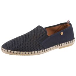 Espadrille VERBENAS "Tom Pacific", Damen, Gr. 42, blau (marine), Textil, unifarben, Schuhe Espadrille, Slipper, Sommerschuh, Strandschuh mit luftdurchl&auml;ssiger Perforation