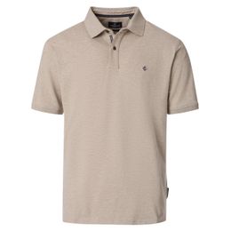 Poloshirt Casamoda "Casamoda Polo-Shirt uni", Damen, Gr. L, beige (champagner), 95% Baumwolle, 5% Elasthan, Shirts