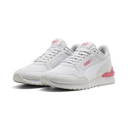 Sneaker Puma "ST Runner v4 Mesh Sneakers Jugendliche", Jungen, Gr. 35,5, feather gray wei&szlig; magic rose pink, Obermaterial: Textil, Synthetik. Futter: Textil. Innensohle: Textil. Laufsohle: Gummi, Schuhe Sneaker