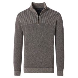 Troyer Casamoda "Casamoda Stricktroyer uni", Herren, Gr. L, braun, 100% Baumwolle, Pullover Troyer