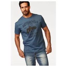 T-Shirt Arizona, Herren, Gr. 3XL (64/66), blau, Single Jersey, Obermaterial: 100% Baumwolle, bedruckt, normal, Rundhals, Shirts T-Shirt, Kurzarm, l&auml;ssige Passform, bedruckt, Rundhals, casual