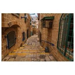 Fototapete papermoon "Tel Aviv-Jaffa Alte Gasse", bunt, B:4,5m L:2,8m, Vlies, Tapeten