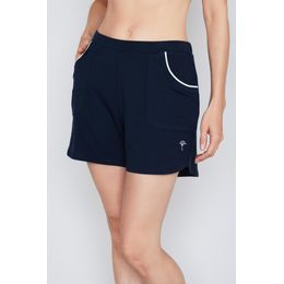 JOOP! Relaxshorts JOOP "Leisure", Damen, Gr. 40, N-Gr, blau (navy), Jersey, Obermaterial: 95% Lyocell, 5% Elasthan, weit kurz, Hosen, atmungsaktiver, stretchiger Modaljersey