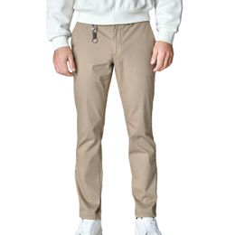 Chinohose Casamoda "Casamoda Chinohose CHRIS uni", Herren, Gr. 32/34, L&auml;nge 34, beige, 97% Baumwolle, 3% Elasthan, Hosen Chinohose