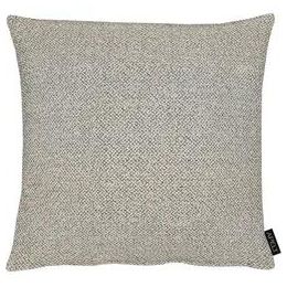 Dekokissen Apelt "Tony" Gr. 1, grau (taupe, beige, unifarben), B:46cm L:46cm, Polyester, Dekokissen_Sitzkissen_Kissenh&uuml;llen, in ausdrucksstarken Farben, Kissenh&uuml;lle ohne F&uuml;llung, 1 St&uuml;ck