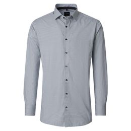 Businesshemd Venti "Venti Businesshemd extra langer Arm 72cm Print", Herren, Gr. 48, Normalgr&ouml;&szlig;en, grau, 100% Baumwolle, bedruckt, comfort fit, Hemden