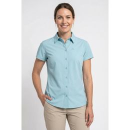 Sch&ouml;ffel Funktionsbluse SCH&Ouml;FFEL "Blouse Style Dooser WMN", Damen, Gr. 42, tidal wave, Obermaterial: 85% Polyester, 15% Elasthan, Blusen, sportliche Passform, f&uuml;r Trekking und Outdoor, sportlicher Stil