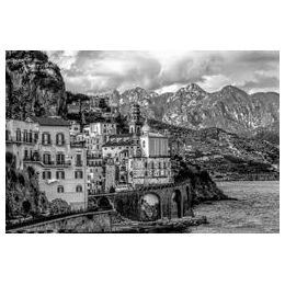 Fototapete papermoon "ATRANI AMALFI-ITALIEN RETRO", bunt, B:4,5m L:2,8m, Vlies, Tapeten