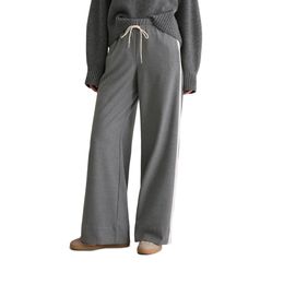 Marc O'Polo Chinohose MARC O'POLO "aus weichem Polyester-Viskose-Twill", Damen, Gr. 34, Normalgr&ouml;&szlig;en, warm granite melange, Twill, Obermaterial: 63% Polyester, 34% Viskose, 3% Elasthan, unifarben, normal, Hosen Chinohose