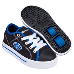 Sneaker Heelys "CLASSIC X2", Kinder, Gr. 38, blau (blk, wht, blau), Synthetik, Schuhe Sneaker, mit 2 Rollen