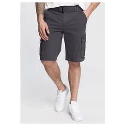 H.I.S. Bermudas H.I.S, Herren, Gr. 34, N-Gr, schwarz, Web, Obermaterial: 98% Baumwolle, 2% Elasthan, unifarben, normal knieumspielend, Hosen Bermudas