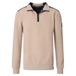 Sweatshirt Casamoda "Casamoda Sweattroyer uni", Herren, Gr. L, 657 beige, 95% Baumwolle, 5% Elasthan, Sweatshirts Sweatshirt