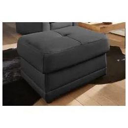Hocker exxpo - SOFA FASHION "Lotos komfortabler Hocker mit tollen Verarbeitungsdetails", schwarz, B:65cm H:44cm T:65cm, Hocker, Hocker