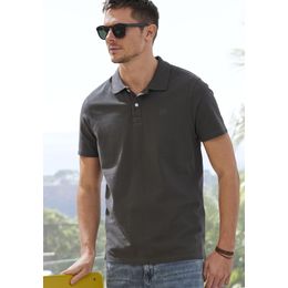 Poloshirt John Devin, Herren, Gr. 3XL (64/66), grau (dunkelgrau), Piqu&eacute;, Obermaterial: 100% Baumwolle, unifarben, regular fit normal, Rundhals, abgesteppte Kante, Shirts, mit dezenter, hochwertiger Logostickerei