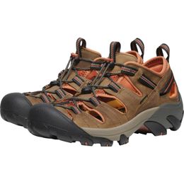 Sandale Keen "ARROYO II", Herren, Gr. 44, gr&uuml;n (schwarz olive, bombay braun), Leder, Schuhe Sandale