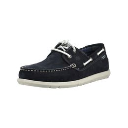 Bootsschuh Dockers by Gerli "Dockers by Gerli Slipper Leder", Herren, Gr. 44, blau, Leder, Schuhe Bootsschuh