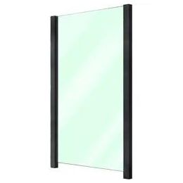 Zaun STAKET PRO, grau (anthrazit), Pfosten: 2 Stk., Aluminium, Glas, Zaunelemente, Glaszaun, Gesamtl&auml;nge: 1,217 m, 2 Pfosten