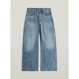 G-Star Raw Regular-fit-Jeans G-STAR "Contor Barrel Wide Jeans", Damen, Gr. 27, L&auml;nge 28, faded sea bay, Obermaterial: 50% Baumwolle, 30% Baumwolle, 20% Baumwolle, Jeans