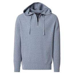 Kapuzenpullover Casamoda "Casamoda Hoodie uni", Herren, Gr. L, hellblau, 100% Baumwolle, Pullover Kapuzenpullover