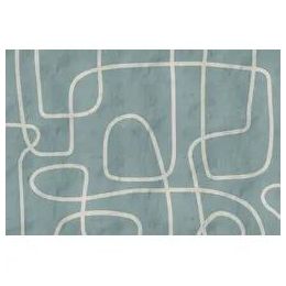 Livingwalls Fototapete LIVING WALLS "Walls by Patel Serengeti", blau, B:4m L:2,7m, Vlies, Tapeten, Vlies, Wand