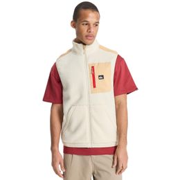 Fleecepullover Quiksilver "Clean Coast Gilet", Herren, Gr. M, bone, Obermaterial: 100% Microfaser;, Sweatshirts Fleecepullover
