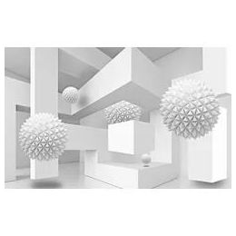 Fototapete papermoon "Abstrakt 3D Effekt", bunt, B:4,5m L:2,8m, Vlies, Tapeten