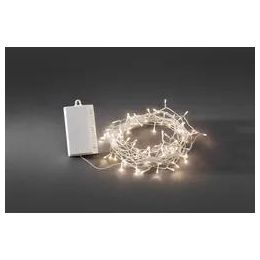 Konstsmide LED-Lichterkette "Weihnachtsdeko aussen", transparent, Dioden 128 Stk. Flammen 128 Stk., Kabell&auml;nge 0,5m x Gesamtl&auml;nge 13,3m, Lichterketten, mit 8 Funktionen und Memoryfunktion, 128 warm wei&szlig;e Dioden
