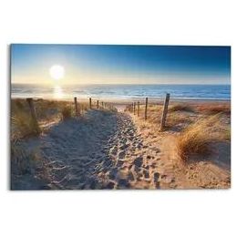 Holzbild Reinders "Deco Panel 60x90 Dune Path", gr&uuml;n (farbe bild(er): khaki), B:90cm H:60cm T:2cm, MDF, Bilder, Holzbild