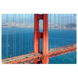 Fototapete papermoon "Golden Gate Bridge", bunt, B:4,5m L:2,8m, Vlies, Tapeten