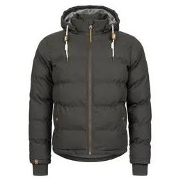 Winterjacke Alessandro Salvarini "ASGinio", Herren, Gr. S, grau (dunkelgrau), Obermaterial: 100% Baumwolle; Innenseite: 100% Polyester, Jacken Winterjacke, mit abnehmbarer Kapuze