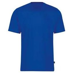 T-Shirt TRIGEMA "TRIGEMA T-Shirt aus 100% Baumwolle", Damen, Gr. M, blau (royal), Single Jersey, 100% Baumwolle, Basic, lang, Rundhals, Shirts T-Shirt