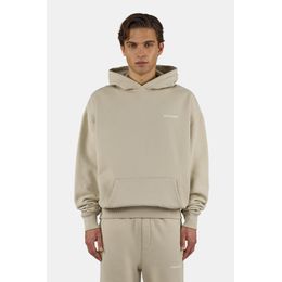 Kapuzensweatshirt Pegador "Logo Oversized Hoodie", Herren, Gr. S, washed khaki beige wei&szlig;, Sweatware, Obermaterial: 80% Baumwolle, 20% Polyester, unifarben, oversize normal, Rundhals, Rippb&uuml;ndchen, Sweatshirts, Baumwollmischung, oversize