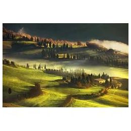 Fototapete papermoon "LANDSCHAFT-HERBST NATUR B&Auml;UME WALD BERGE GEBIRGE ALPEN", bunt, B:4m L:2,6m, Vlies, Tapeten