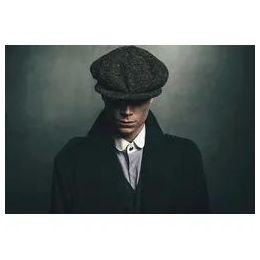 Livingwalls Fototapete LIVING WALLS "Walls by Patel Roger 1", blau (schwarz), B:4m L:2,7m, Vlies, Tapeten, Vlies, Wand, Schr&auml;ge