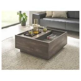 Couchtisch Home Affaire "LARGO", braun (thermo oak dekor), B:75cm H:33cm T:75cm, Tische, Couchtisch, Breite ca. 75 cm